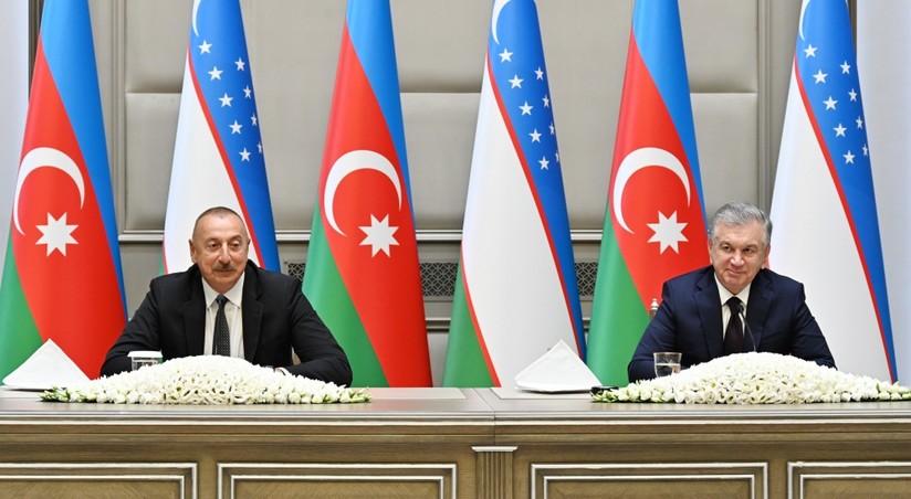 Presidents Of Azerbaijan And Uzbekistan Make Press Statements Report Az